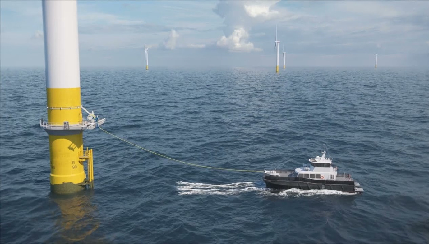 Platform-mounted automated offshore power and charging system - our net ...