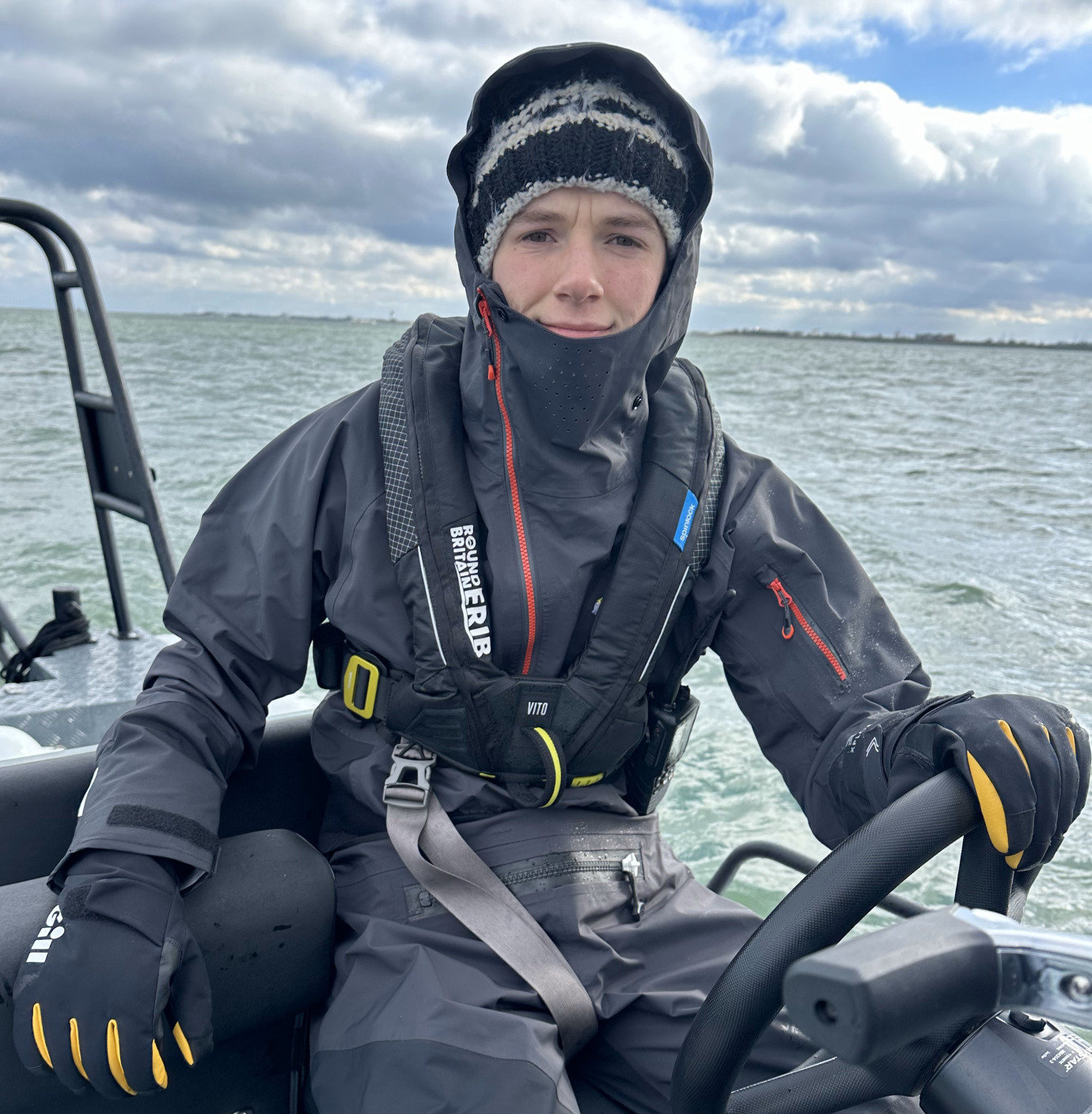 Harry Besley, 18-year-old sailor from Taunton, has landed at Wells-next ...